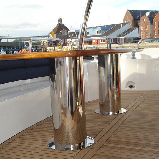 Stainless steel boat table pedestal - T 265 - Besenzoni SpA