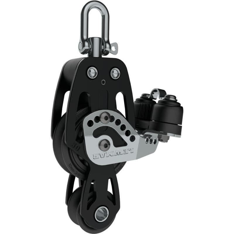 Single block - HTX series - LEWMAR - cam cleat / fiddle / with swivel