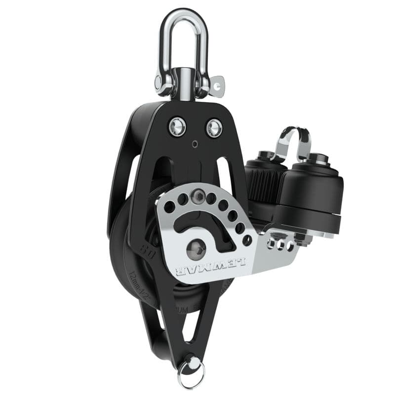 Single block - HTX series - Lewmar - cam cleat / with swivel / with becket