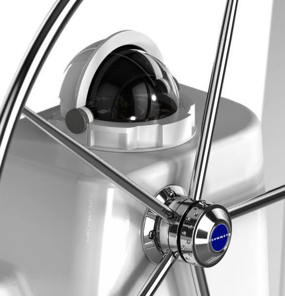 Sailboat steering - Mamba™ - Lewmar - hydraulic / mechanical / power