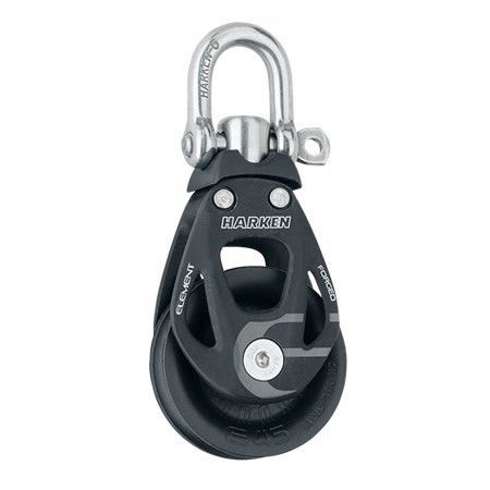 Single block - 6230 - Harken - swivel / with swivel / max. rope ø 12 mm