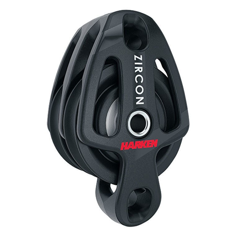 Double block - 2193 - Harken - cheek / with becket / max. rope ø 8 mm