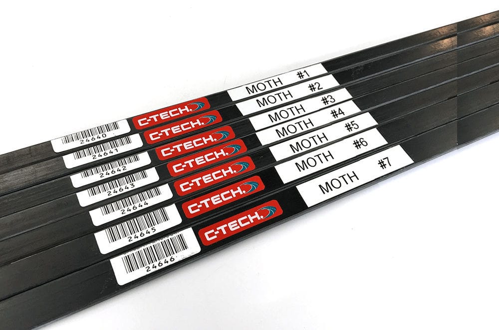 Leech batten - Plate - C-Tech - sail / glass / carbon