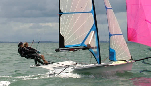 Double-handed sailing dinghy - 49erFX - Mackay Boats - skiff / regatta ...