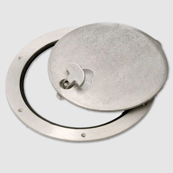 Boat deck hatch - C4810 - Pompanette - round / opening / single outer ...