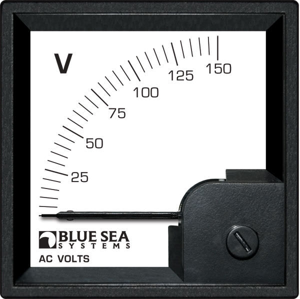 Boat voltmeter - AC - Blue Sea