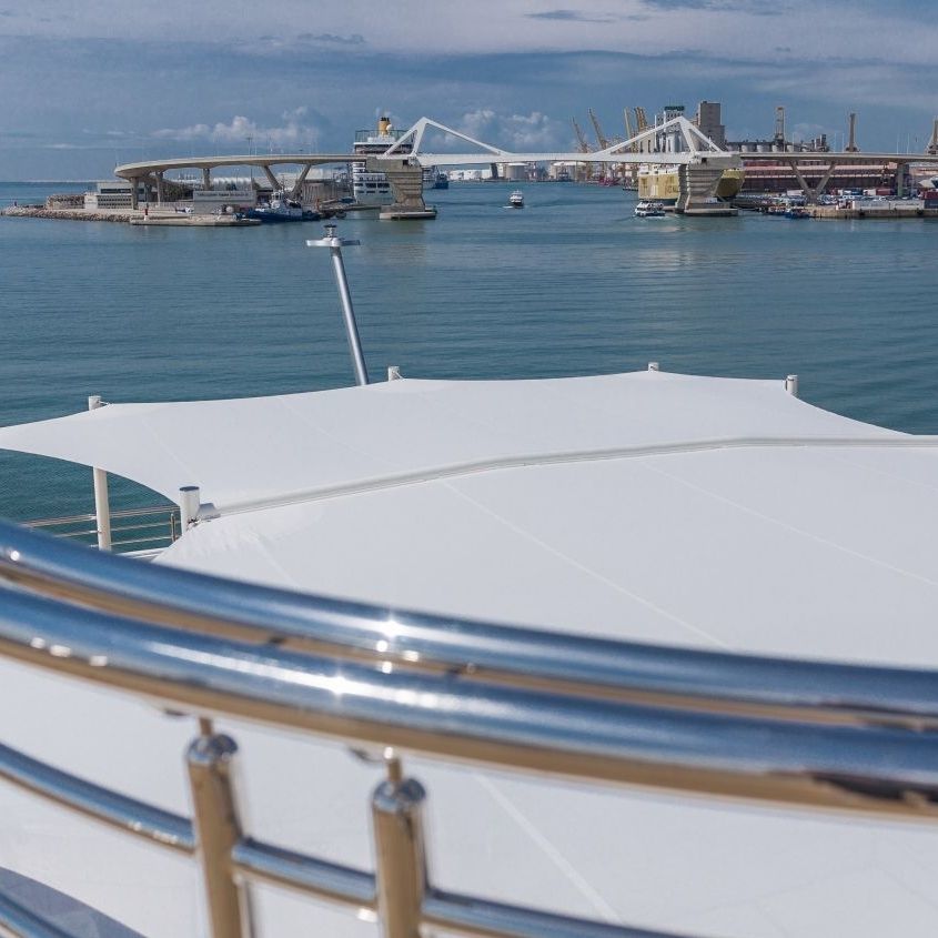 Yacht sun awning - sunFLIP - Reckmann Yacht Equipment GmbH