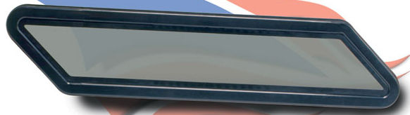 Trapezoidal portlight - PF128 - Beckson - for boat / opening / custom