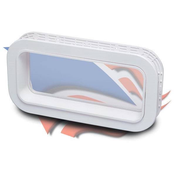 Rectangular portlight - Newport™ - Beckson - for boat / opening / with ...