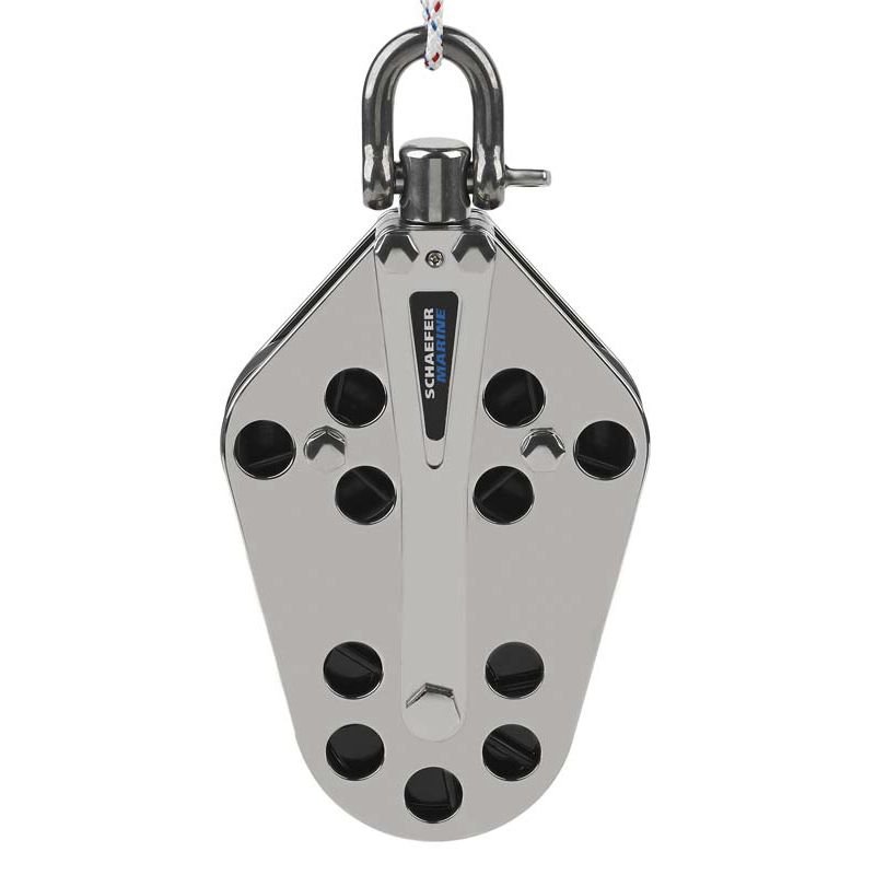 Single block - 10-45 - Schaefer - fiddle / with swivel / max. rope ø 16 mm