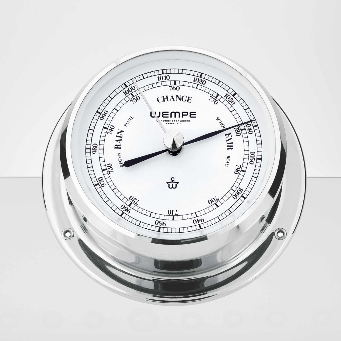 Analog barometer - 853161 - Cassens & Plath GmbH - chrome
