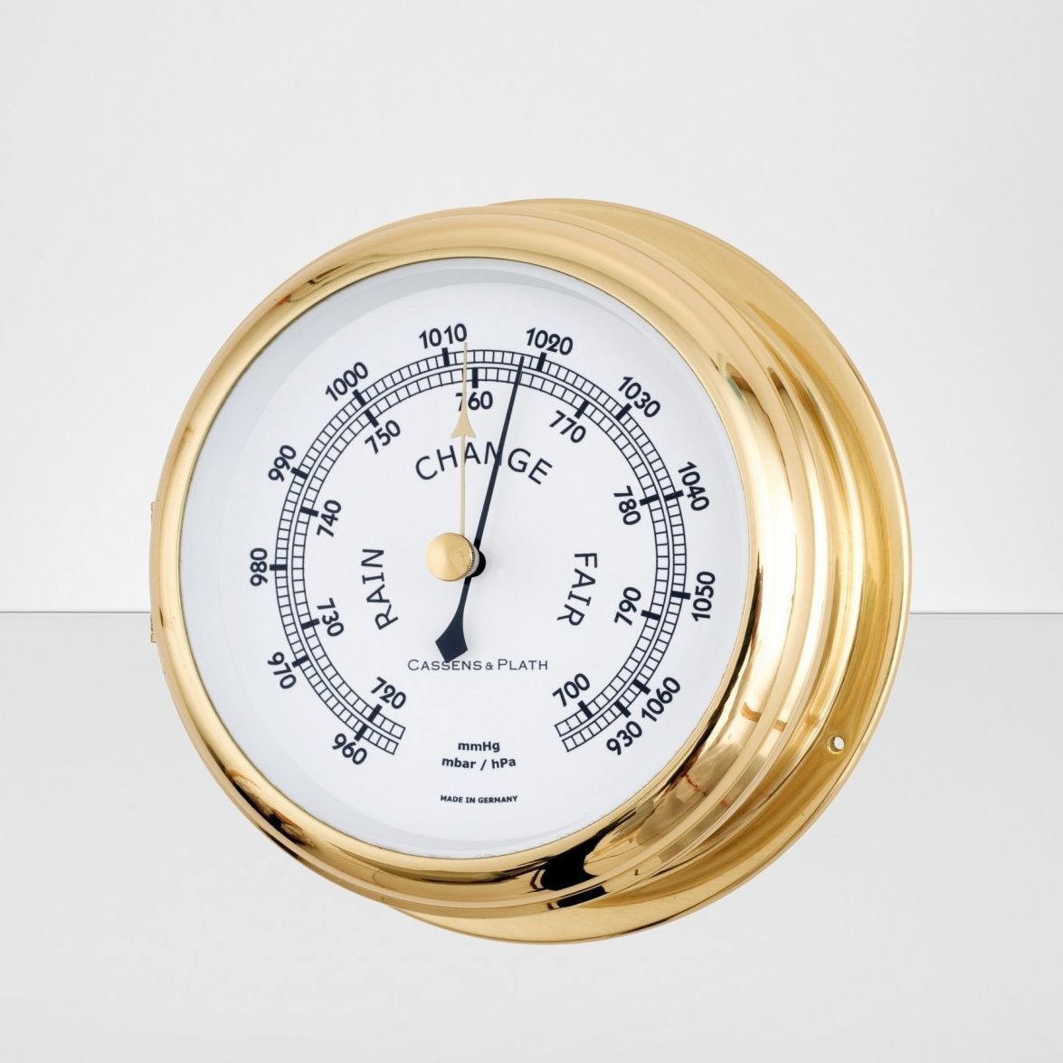 Analog barometer - 850450 - Cassens & Plath GmbH - brass