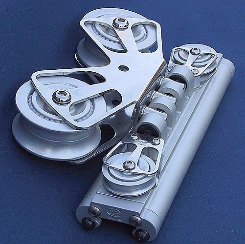 Mainsail sheet car - OH MARINE EQUIPMENT - with block