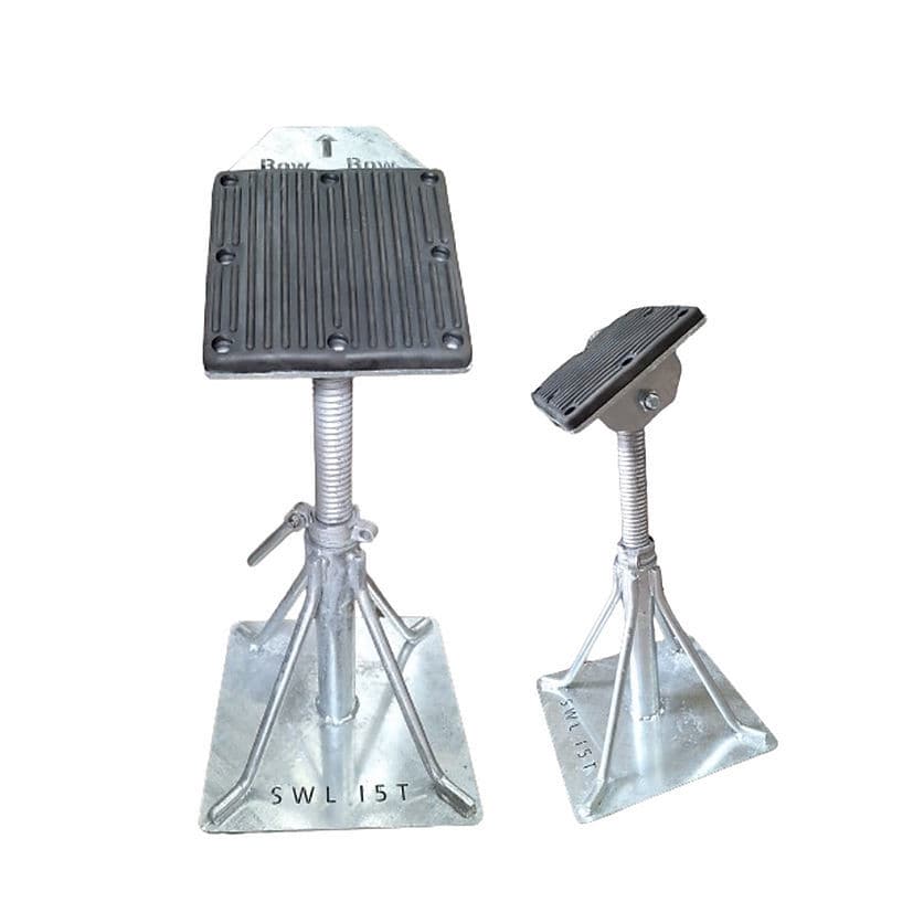 Adjustable boat stand - KB15 - The Yacht Leg & Cradle Co - galvanized