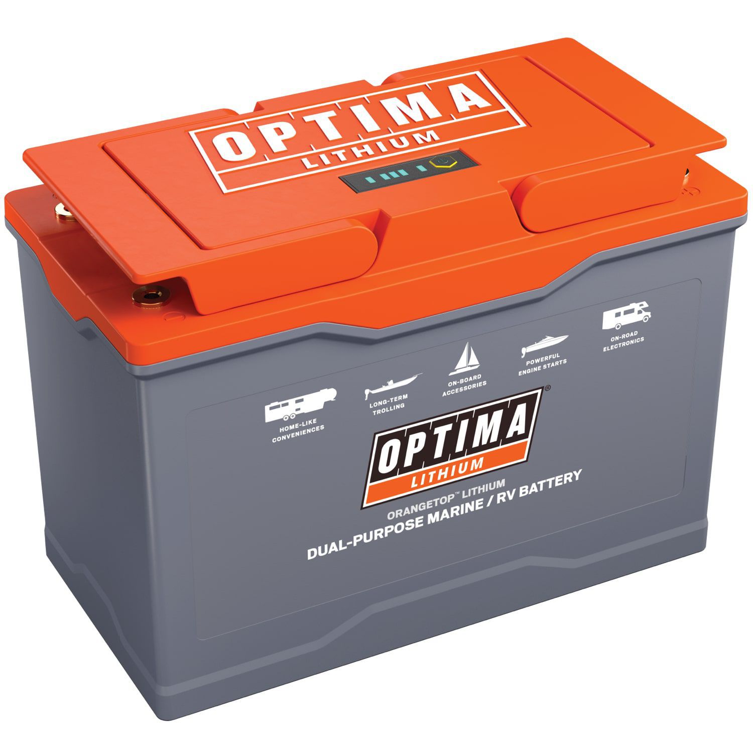 Marine battery - ORANGETOP™ Q31M-DP120 - Optima Batteries - 12.8 V ...