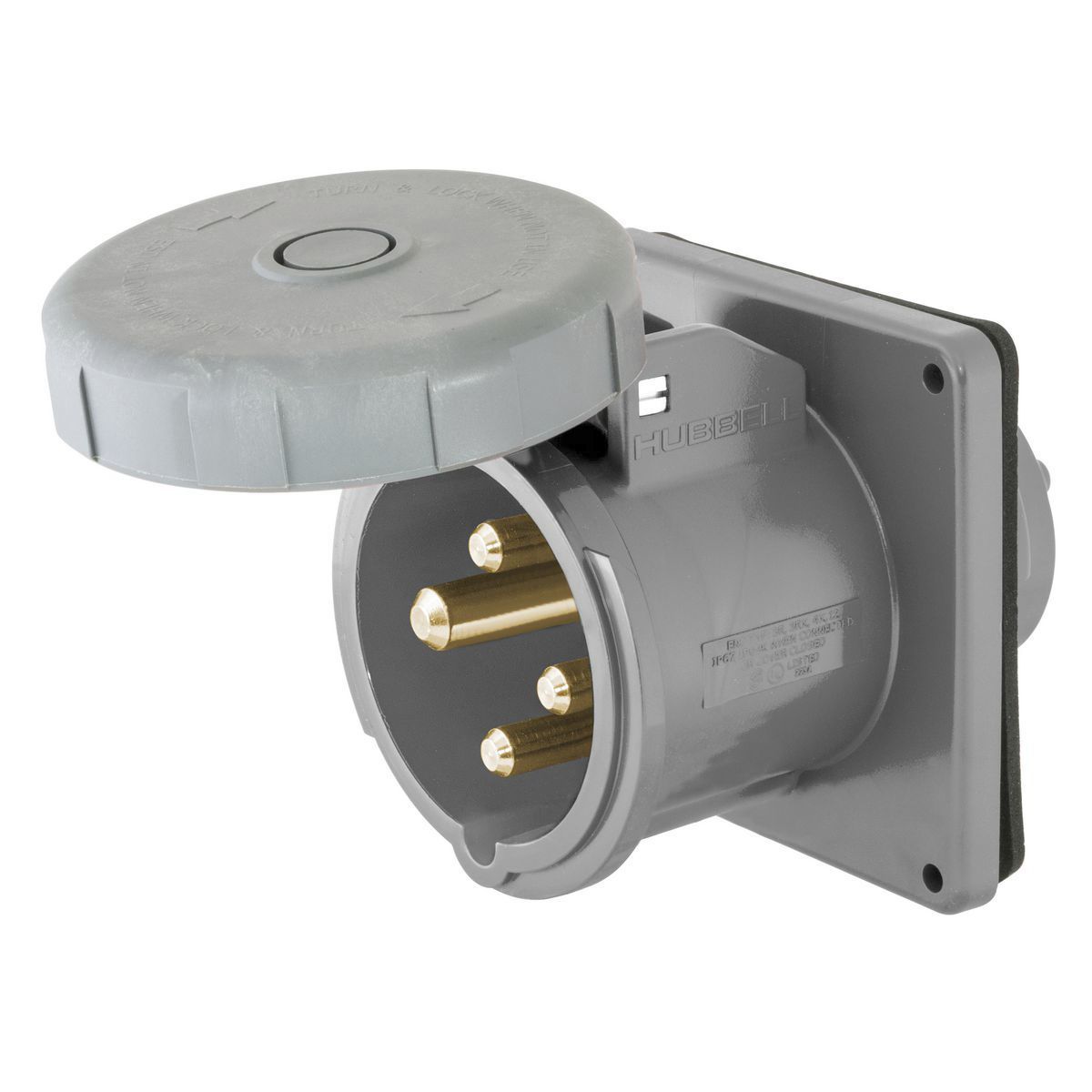 Boat watertight electrical plug - M4100B12R - Hubbell Marine Electrical ...