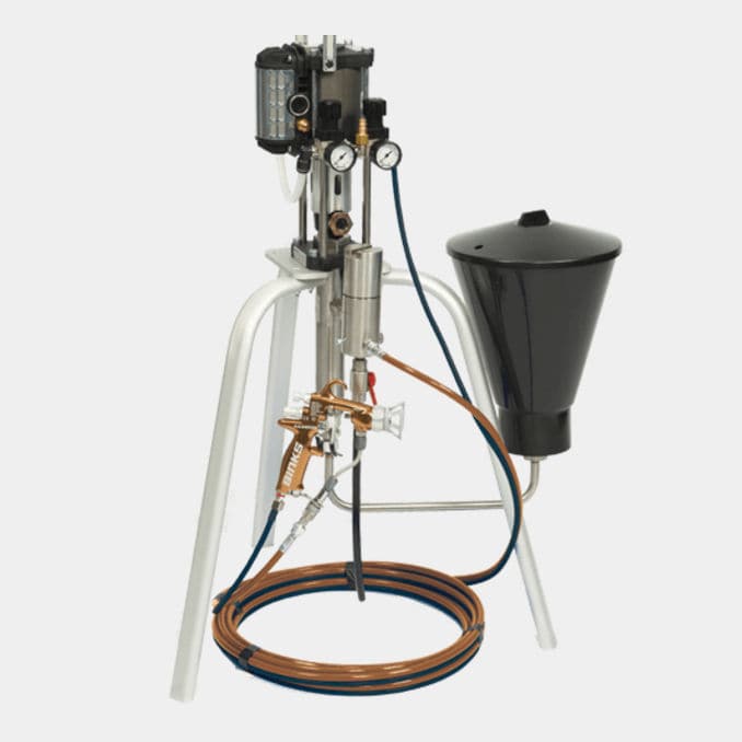 Mobile paint spraying machine - MX Lite - Binks - for shipyards