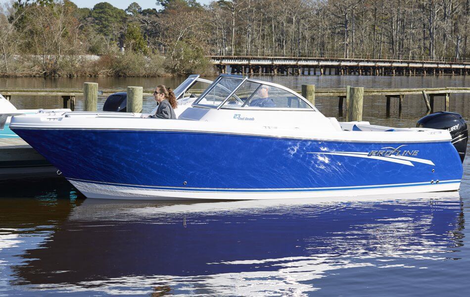 Outboard runabout - 23 DUAL CONSOLE - Pro Line Boats - bowrider / dual ...
