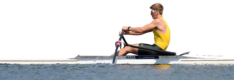 Rowing skiff oar - S7 Series - Croker - carbon / adjustable