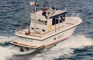 Inboard walkaround - 27 - Targa - wheelhouse / flybridge / sport-fishing