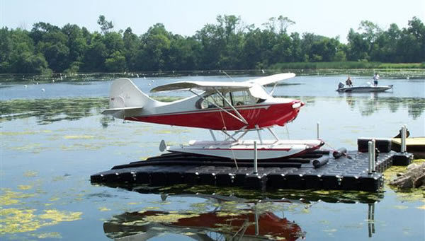 Modular dock - Jet dock - floating / seaplane drive-on / for marinas
