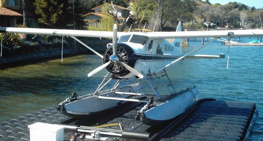 Modular dock - Jet dock - floating / seaplane drive-on / for marinas