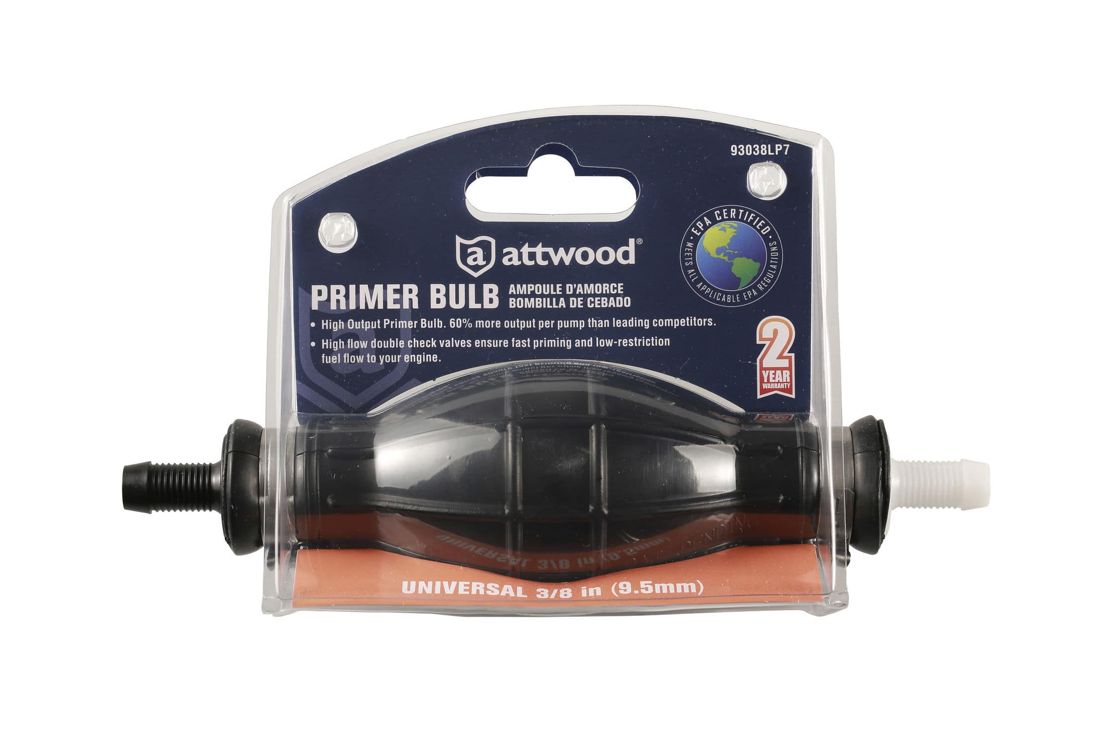 Boat primer bulb - 93038LP7 - Attwood - for fuel circuits