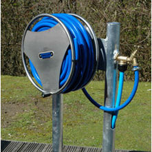 Water supply pedestal - MH7 - Walcon Marine - for docks / with hose reel