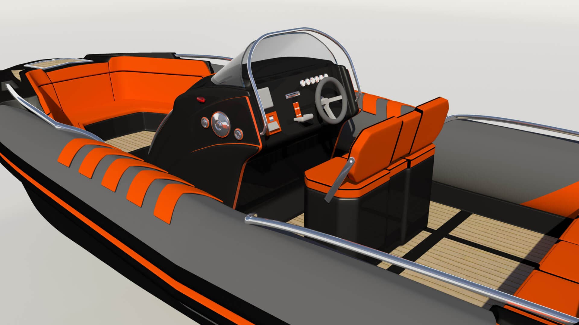 Outboard inflatable boat - 6.8m - Hysucat - twin-engine / RIB / center ...