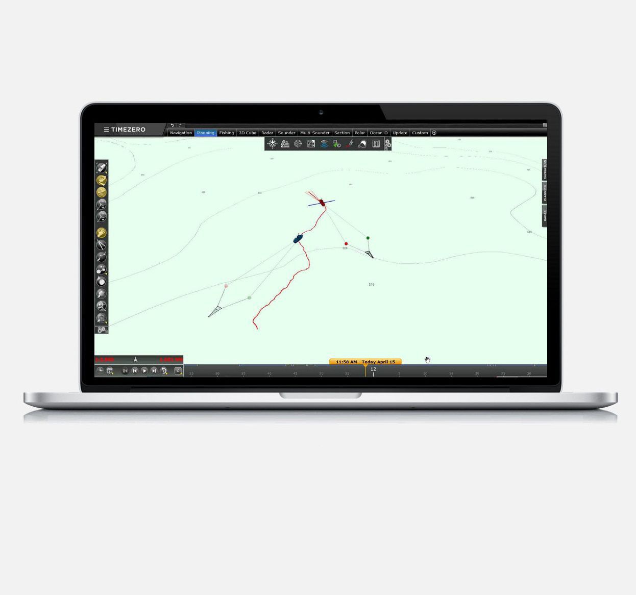 Professional fishing software - MaxSea International - for fishing ships