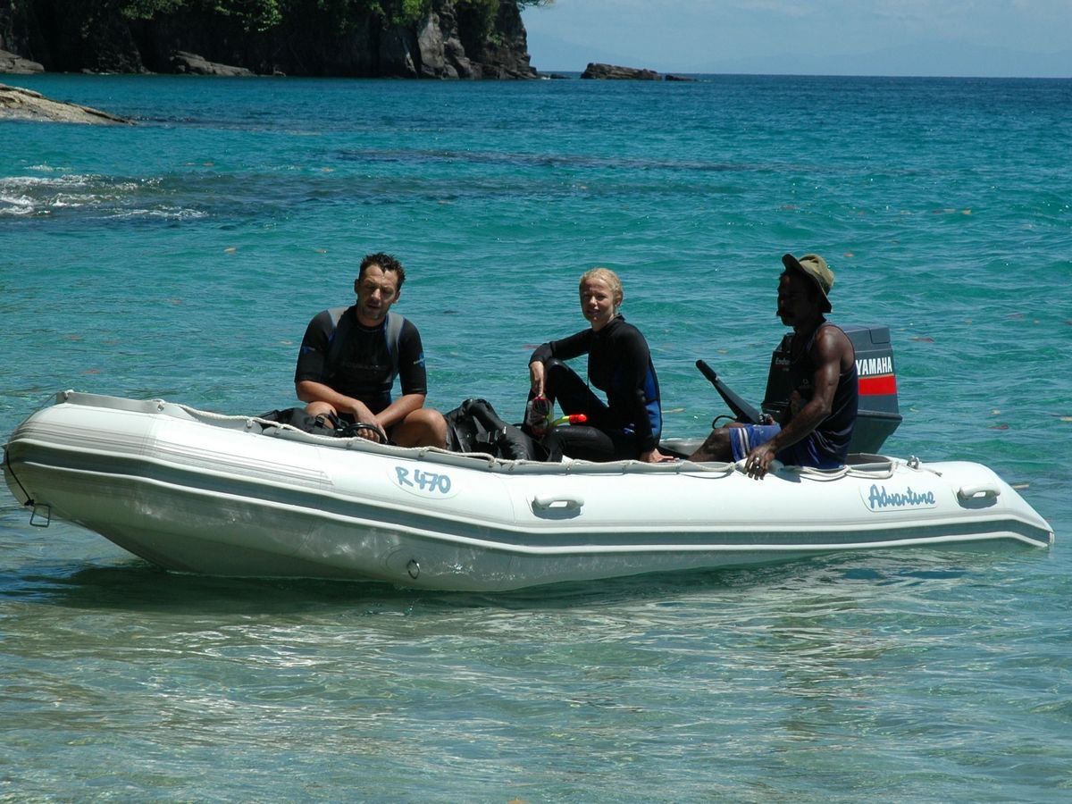 Outboard professional boat - R-470 - Adventure Inflatable boats - rigid ...