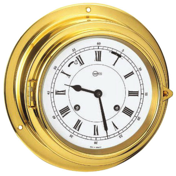 Analog clock - 1641MS - Barigo - chrome / brass