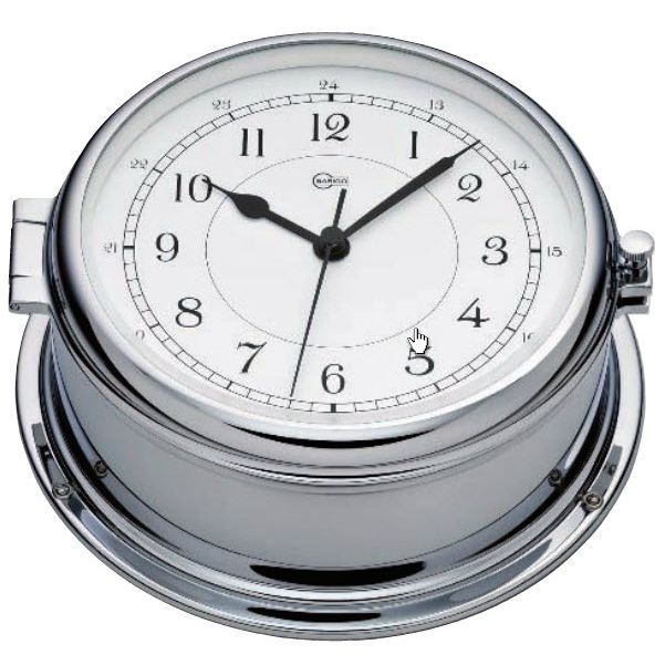 Analog clock - 587CR - Barigo - chrome