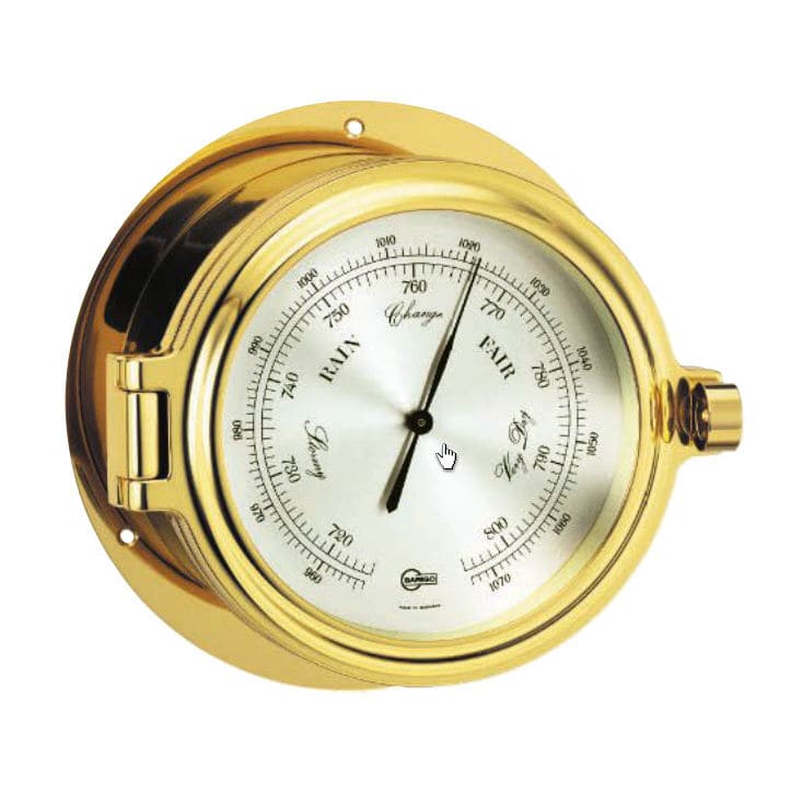 Analog barometer - 1485MS - Barigo - brass