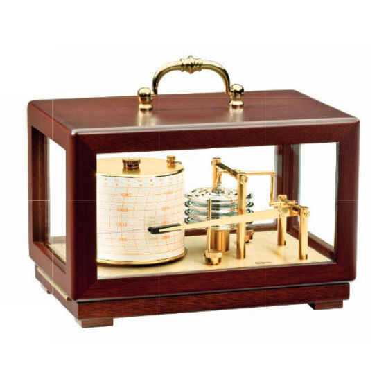 Analog barograph - 2018 - Barigo - mahogany