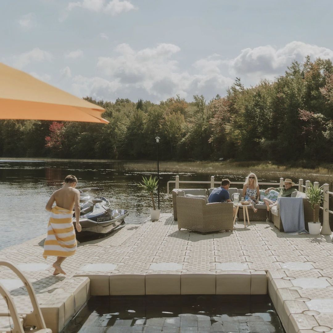 Modular floating dock module - Tiles Series - CANDOCK - kit