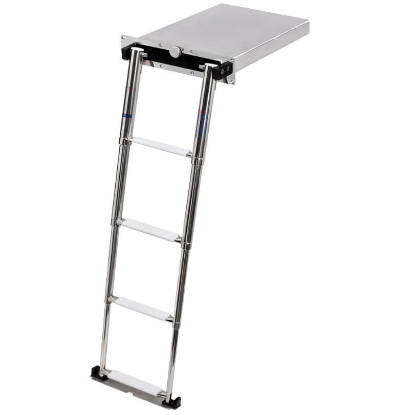 Boat ladder - 1002-004ECC - Douglas marine - retractable / telescopic ...