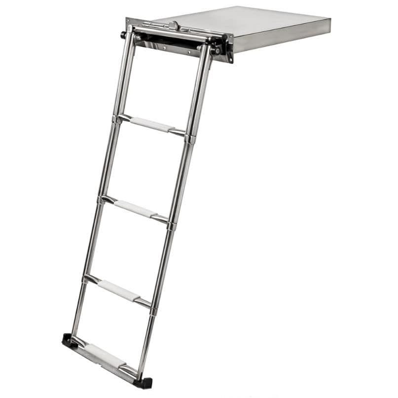 Boat ladder - 1002-004P - DOUGLAS MARINE - retractable / telescopic / swim
