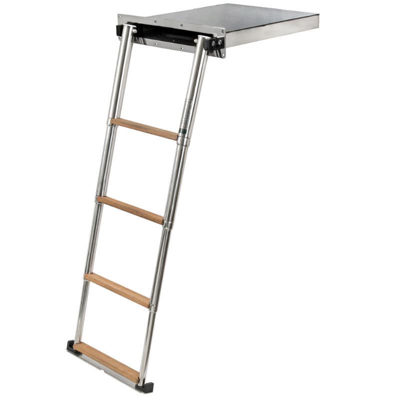 Boat ladder - 1002-004LM - DOUGLAS MARINE - retractable / telescopic / swim