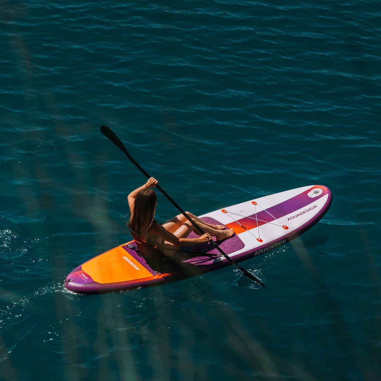 Inflatable SUP - LAVA - AQUADESIGN - all-around / beginner / intermediate
