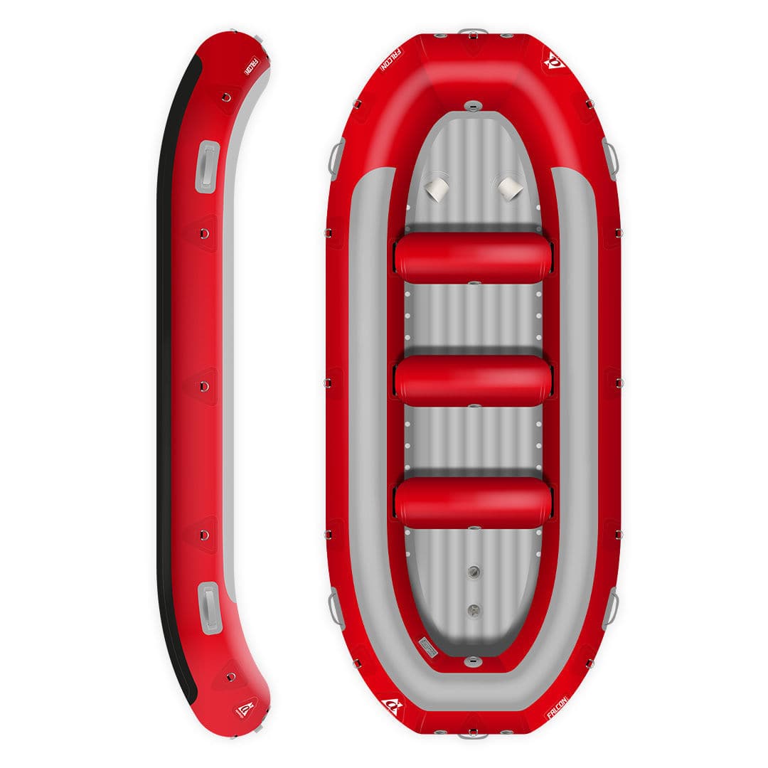 9-person raft - FALCON 420 ROUGE - AQUADESIGN - white-water