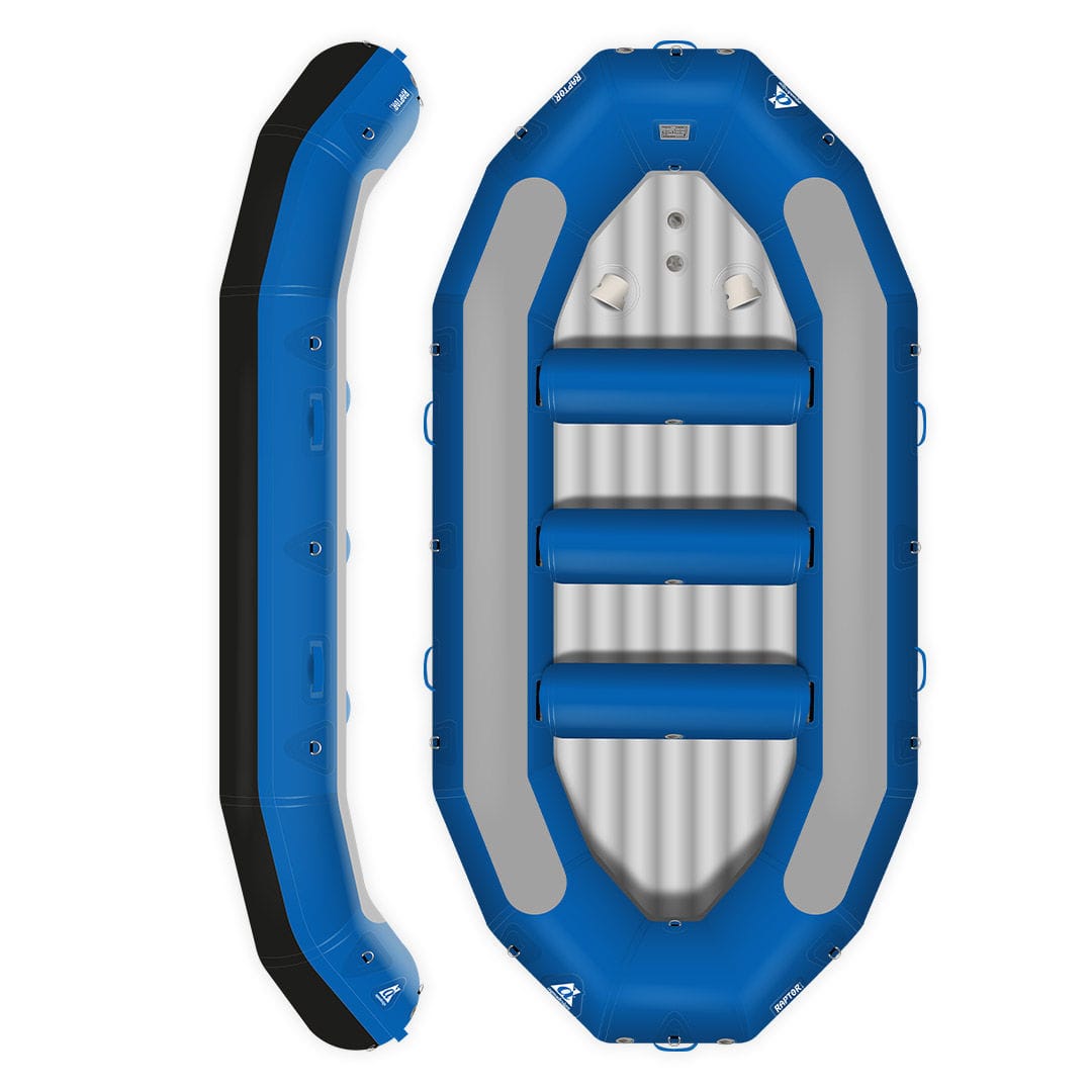 9-person raft - RAPTOR 410 BLEU - AQUADESIGN - white-water