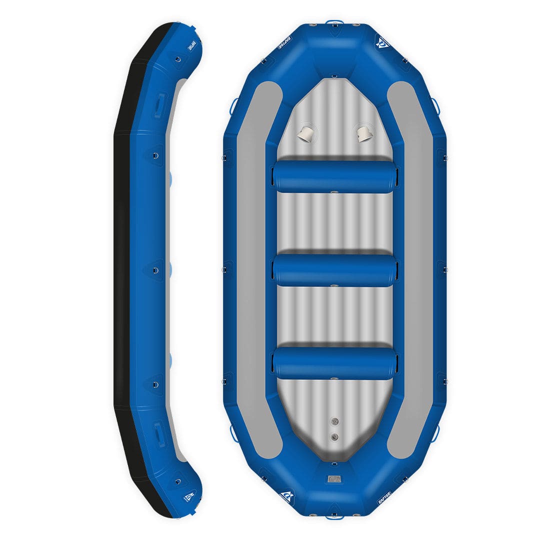 10-person raft - RAPTOR 455 BLEU - AQUADESIGN - white-water