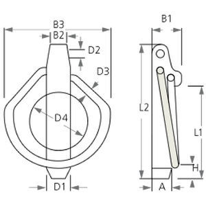 Pipe linch pin - GCI - Maillon rapide - Peguet
