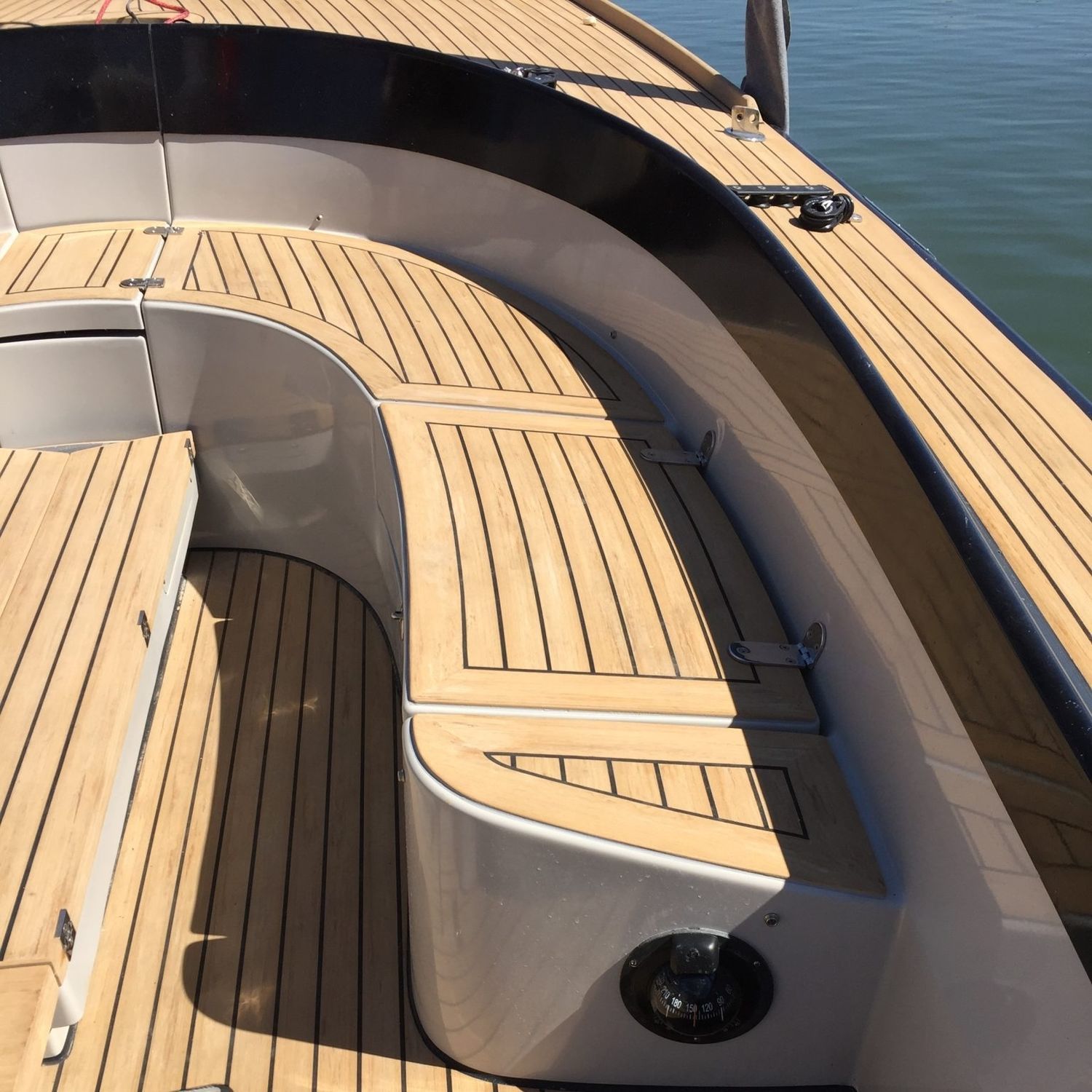Boat decking panel - Scrubbed - Flexiteek - teak