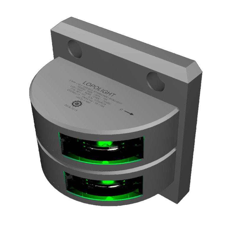 Ship navigation light - 301-101ST - Lopolight - LED / green / double