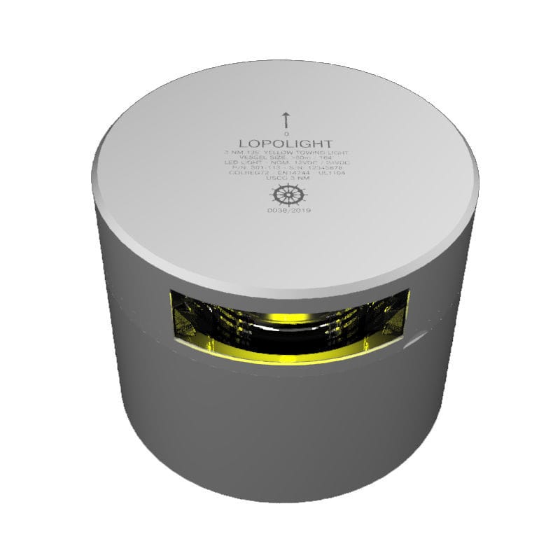 Yacht navigation light - 301-113 - Lopolight - LED / yellow / horizontal