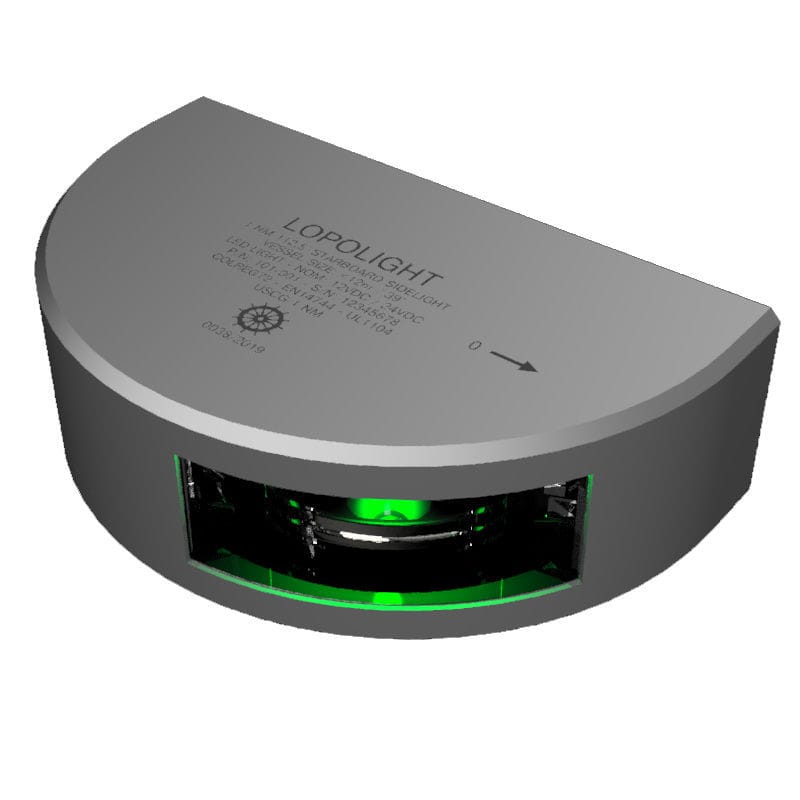 Boat navigation light - 101-001 - Lopolight - LED / green / vertical