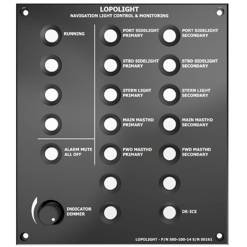 Boat monitoring and control panel - 500-110-14 - Lopolight - for ships ...