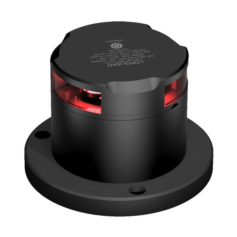 Ship navigation light - 200-014G2-B-RPM - Lopolight - LED / red ...